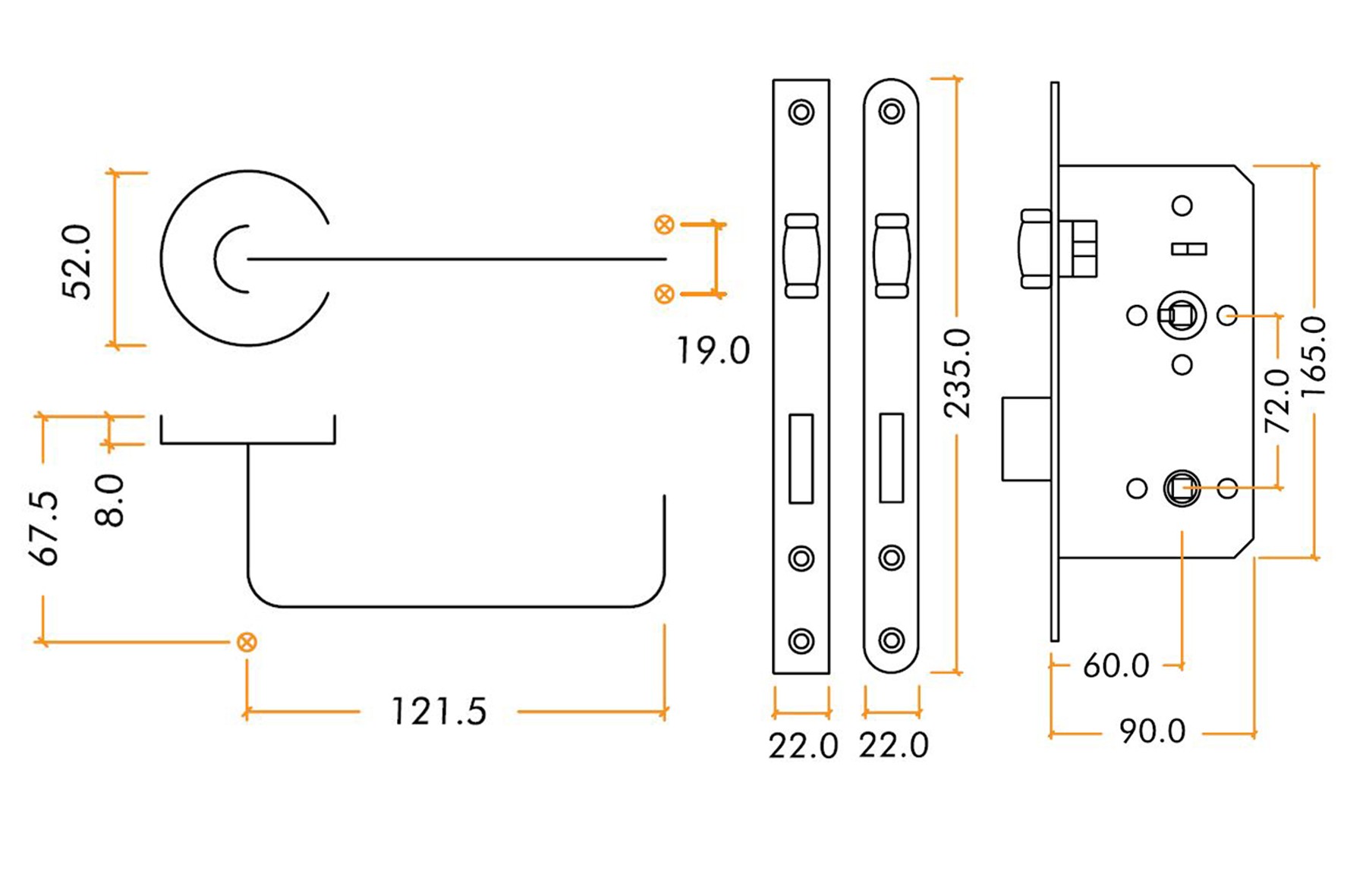 Lift to Lock Bathroom Set (DDA) – Satin Stainless Steel | Poole Waite ...