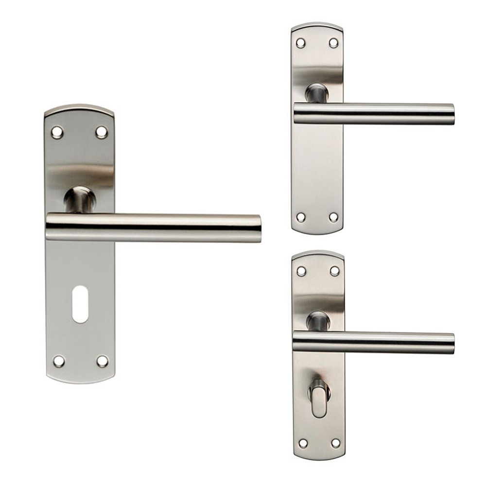 Carlisle Brass Eurospec Steelworx Residential T Bar Lever on Lock Plate ... Carlisle Brass Eurospec Steelworx Residential T Bar Lever on Lock Plate ...