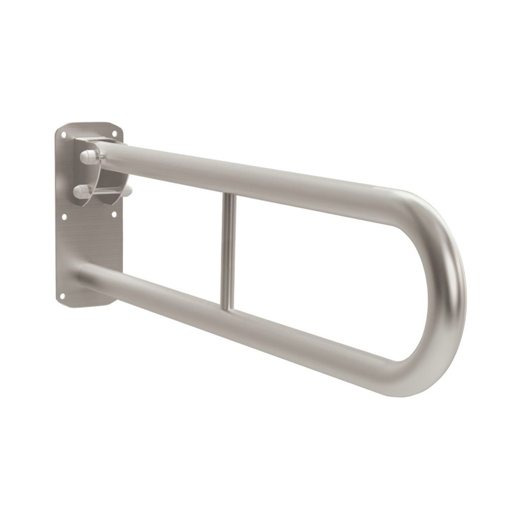Double Arm Hinged Support Drop Down Rail – Satin Stainless Steel ...