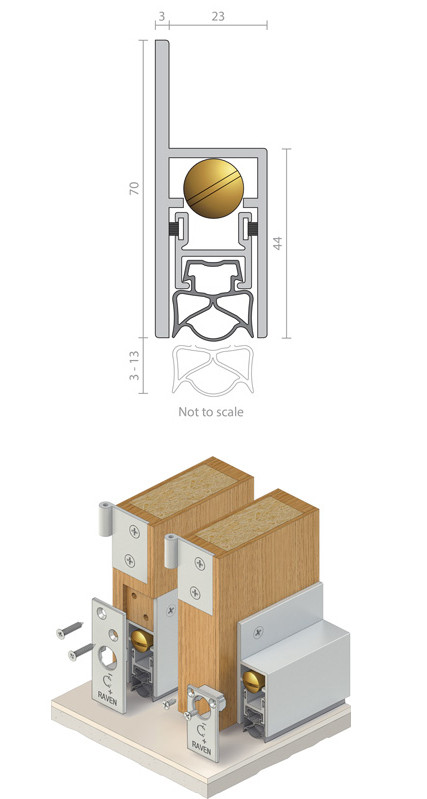 Raven RP38Si Heavy Duty Automatic Door Bottom Seal – Satin Anodised ...