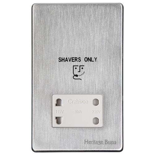 M Marcus Heritage Brass Studio Range Shaver Socket Dual Output Voltage ...