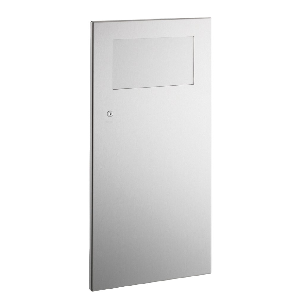 Bobrick B-35633 TrimLineSeries™ Recessed Waste Receptacle with Disposal ...