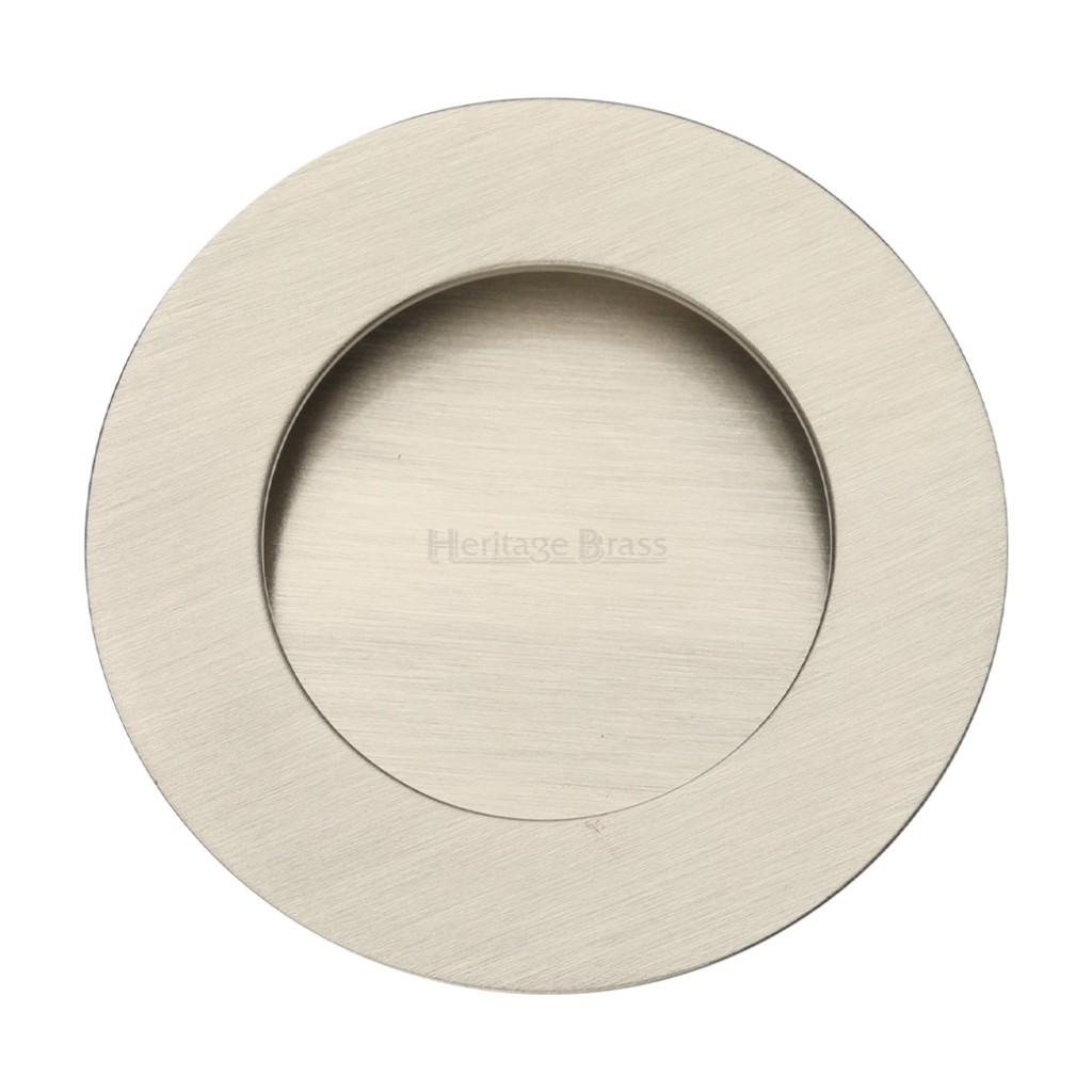 M Marcus Heritage Brass Round Flush Pull 63mm