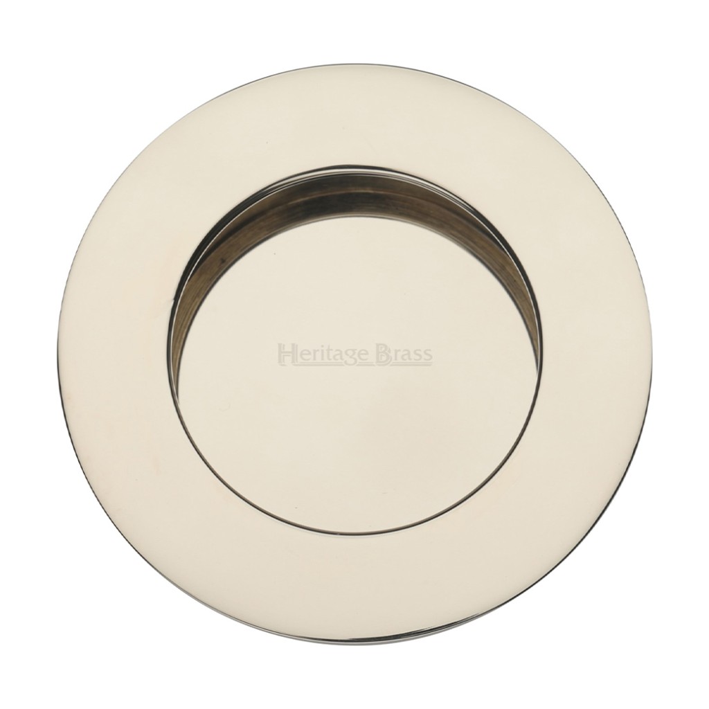 M Marcus Heritage Brass Round Flush Pull 63mm