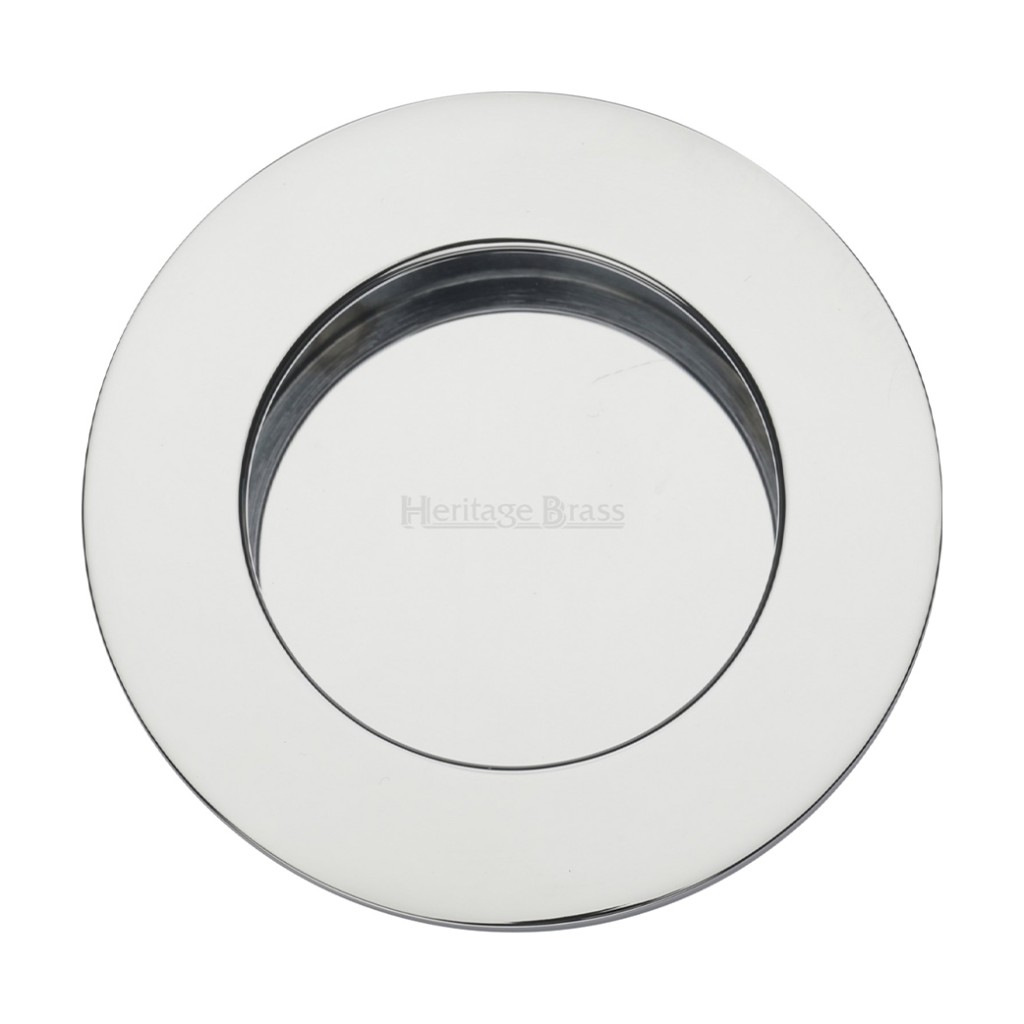 M Marcus Heritage Brass Round Flush Pull 63mm