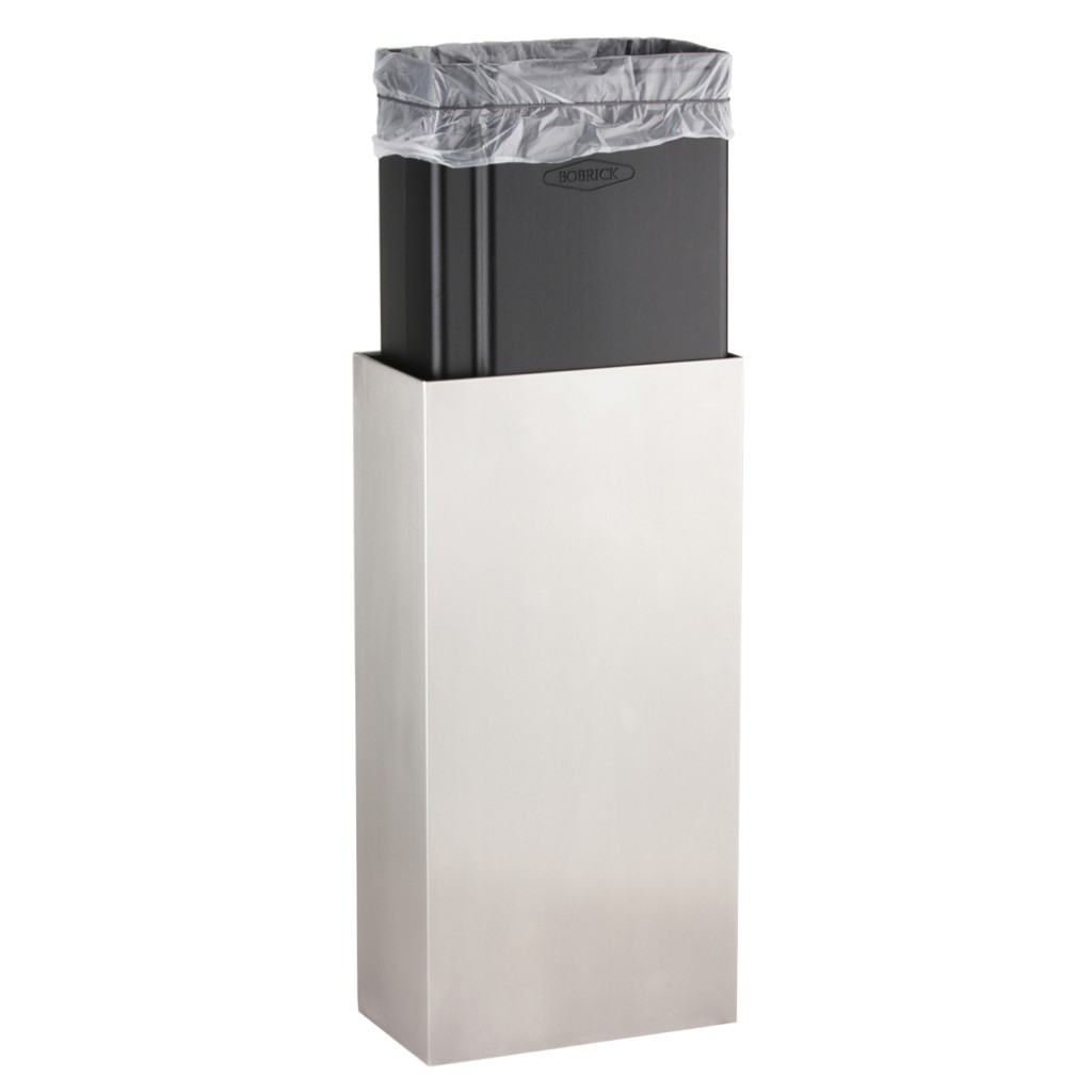 Bobrick B-9279 Fino Collection Surface-Mounted Waste Receptacle – 23L Capacity | Poole Waite ...