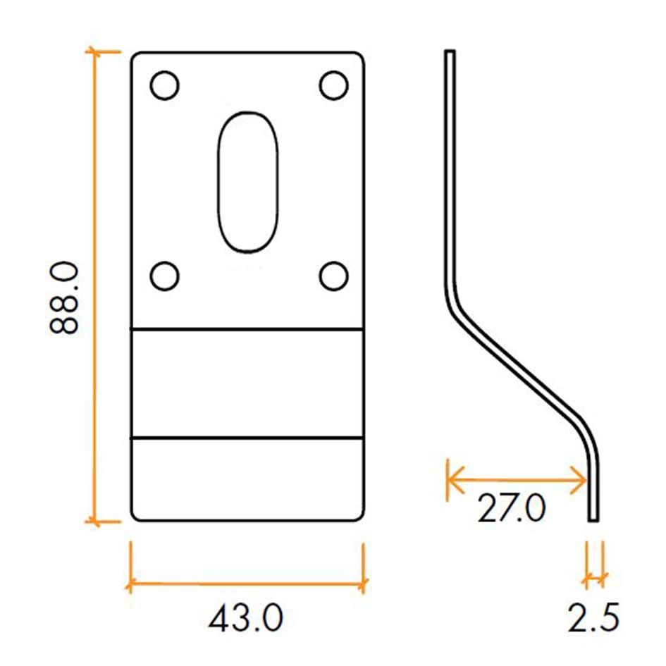 Standard Keyhole Cylinder & Key Door Pulls – Antimicrobial Eco-Friendly ...