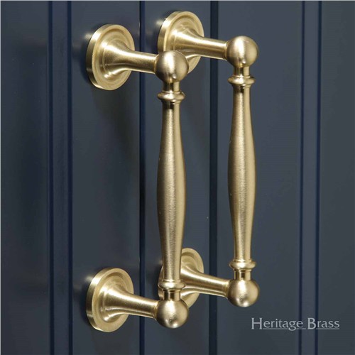 Heritage Brass Colonial Design Cabinet Handle – 152mm Centre to Centre ...