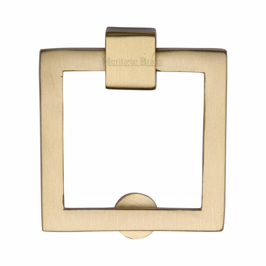 M Marcus Heritage Brass Square Drop Down Cabinet Handle 50 x 50mm