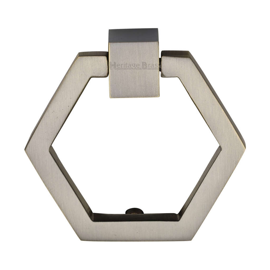 M Marcus Heritage Brass Hexagon Drop Down Cabinet Handle - 51 x 60mm