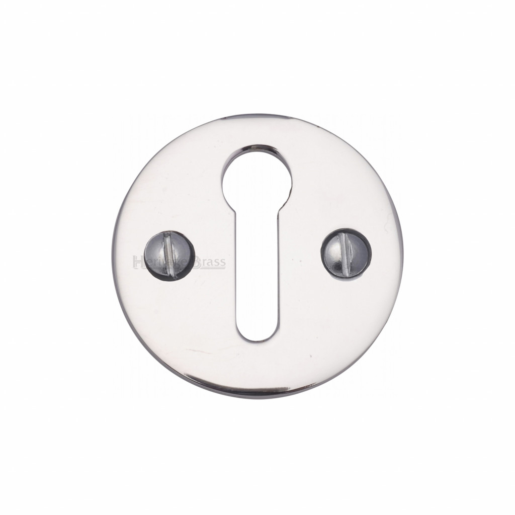 M Marcus Heritage Brass Round Standard Keyhole Escutcheon 32mm