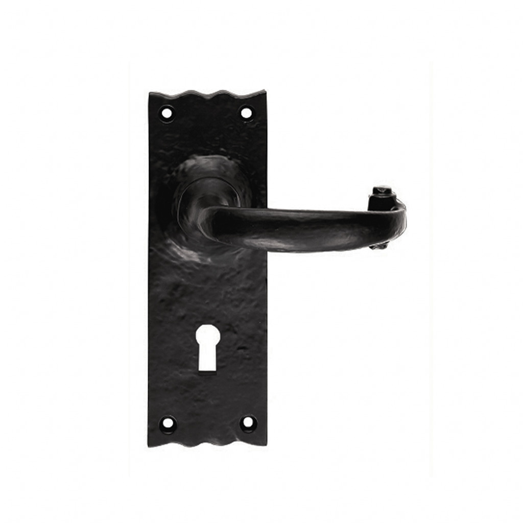 Carlisle Brass Traditional Lever on Plate - Antique Black | Poole Waite ...