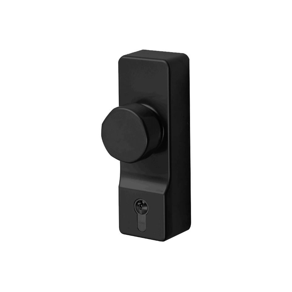 Matt Black Antimicrobial Eco-Friendly Heavy Duty Knob Operated Outside ...