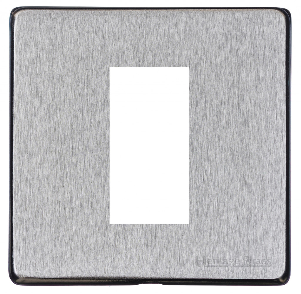 Heritage Brass Vintage Range 1 Module Euro Plate | Poole Waite & Co. Ltd.