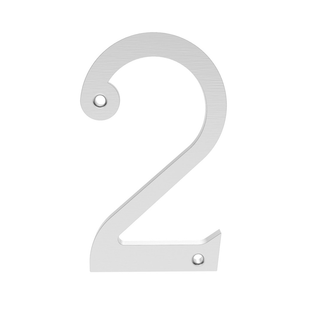 Carlisle Brass Numeral 2 – Face Fix 76mm | Poole Waite & Co. Ltd.