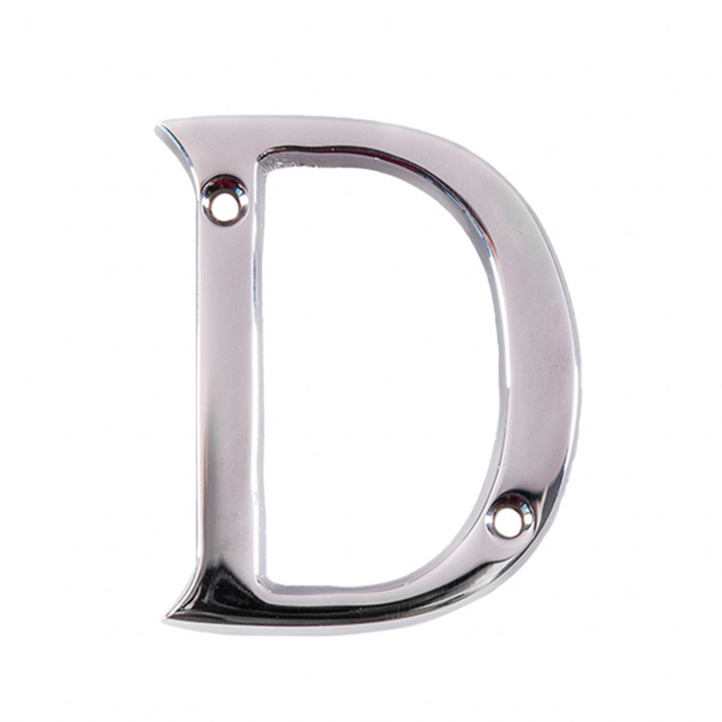 Carlisle Brass Letter D – Face Fix 50mm | Poole Waite & Co. Ltd.