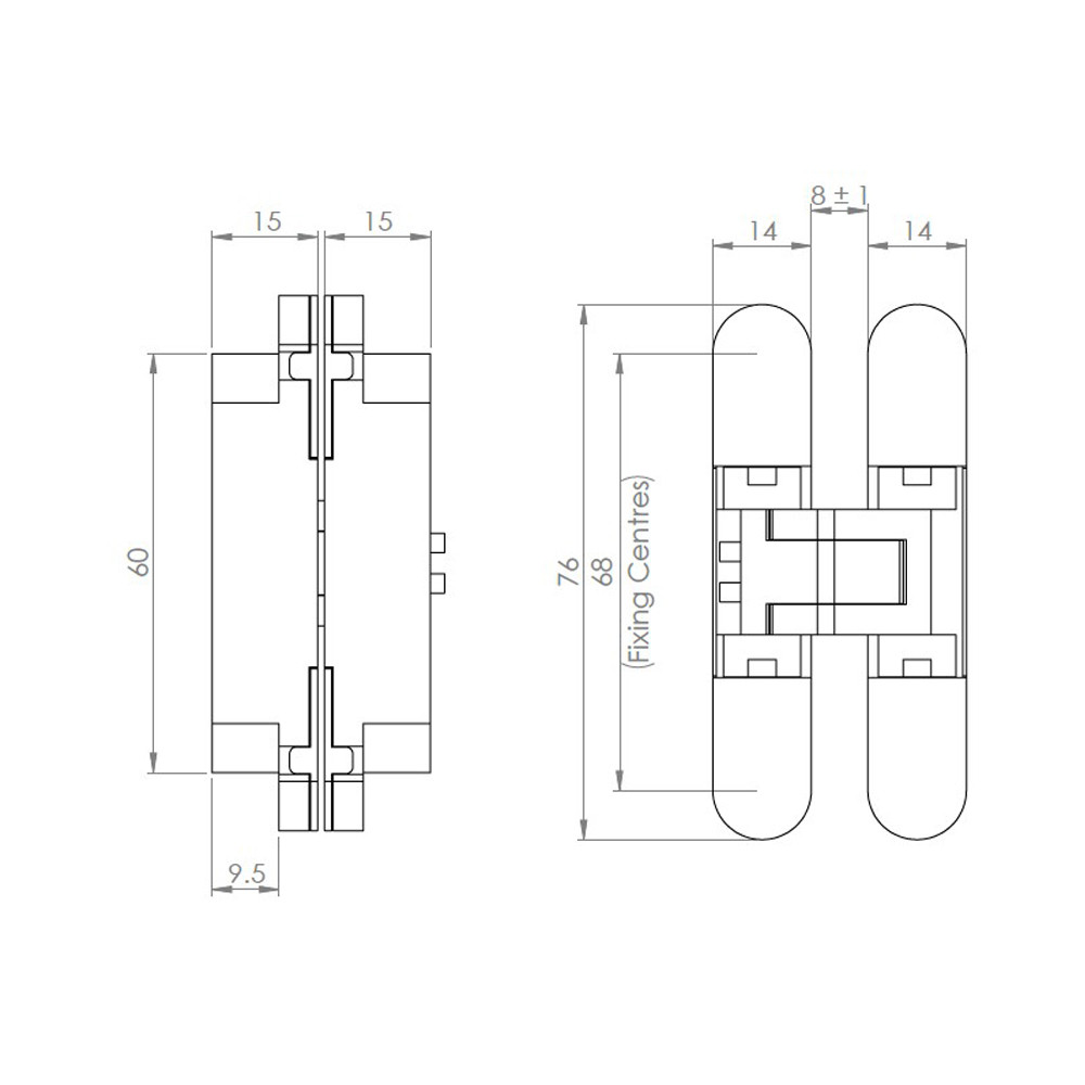Carlisle Brass Eurospec Ceam 3D Concealed Cabinet Hinge CI000929 ...